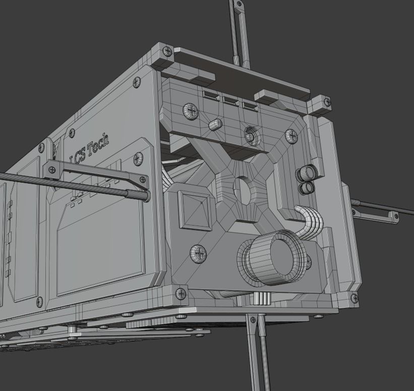 Cube Satellite - CubeSat 3D model | CGTrader