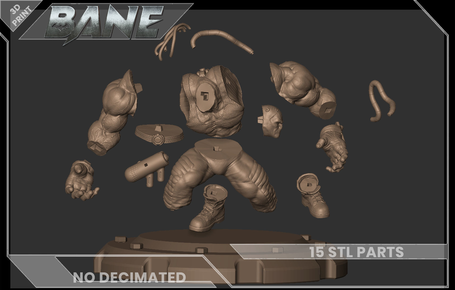 Bane 3D print 3D model 3D printable | CGTrader