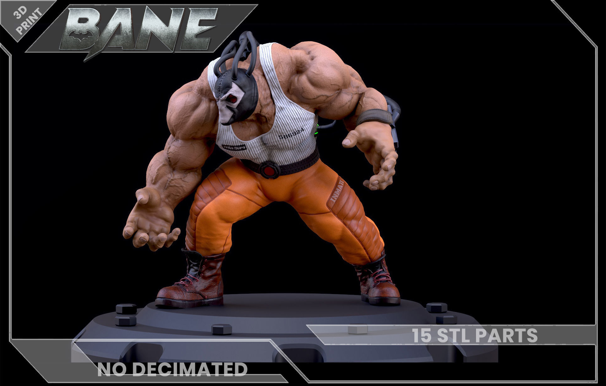 Bane 3D print 3D model 3D printable | CGTrader