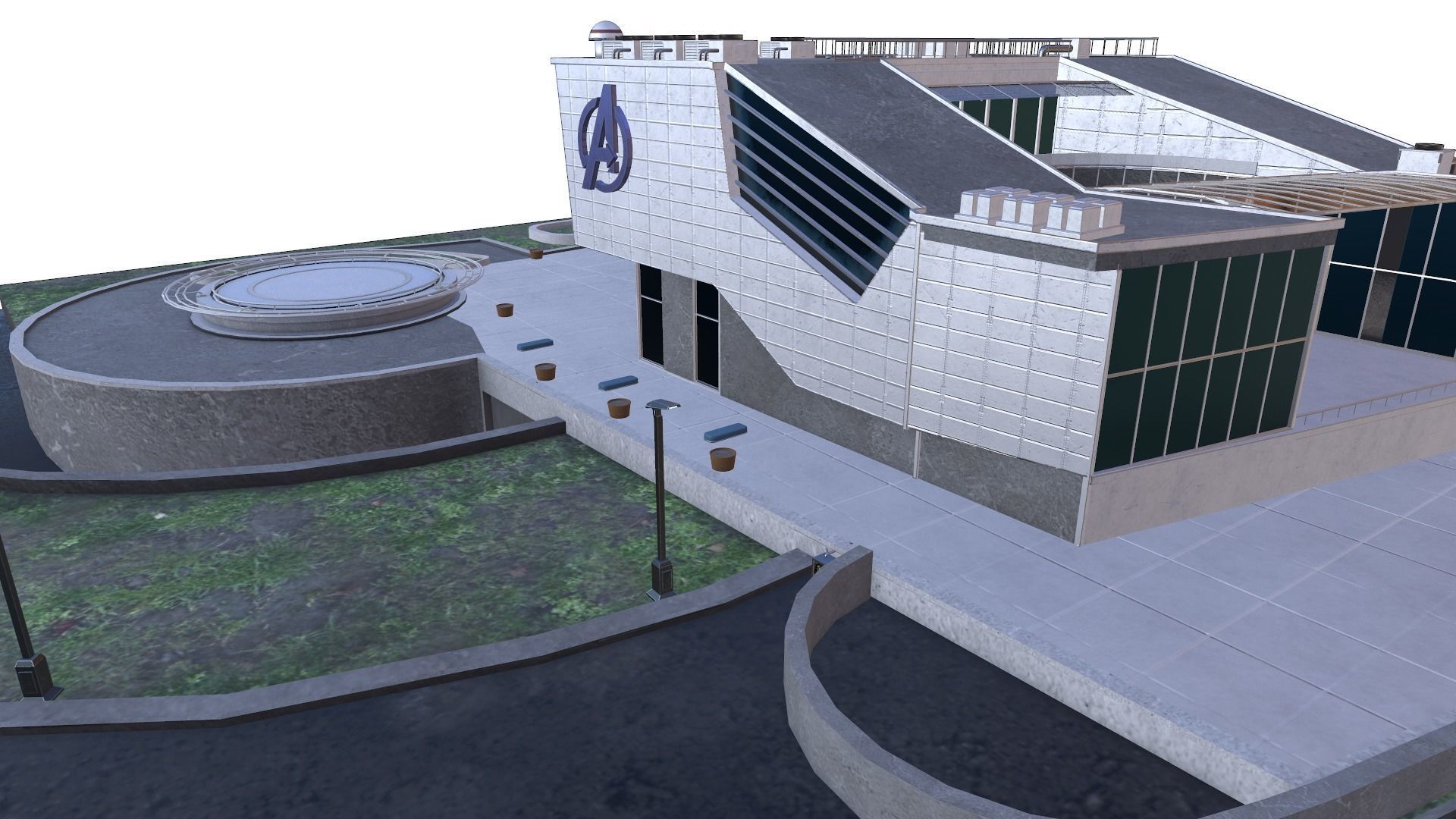 3D model Avengers HQ - Avengers VR / AR / low-poly | CGTrader