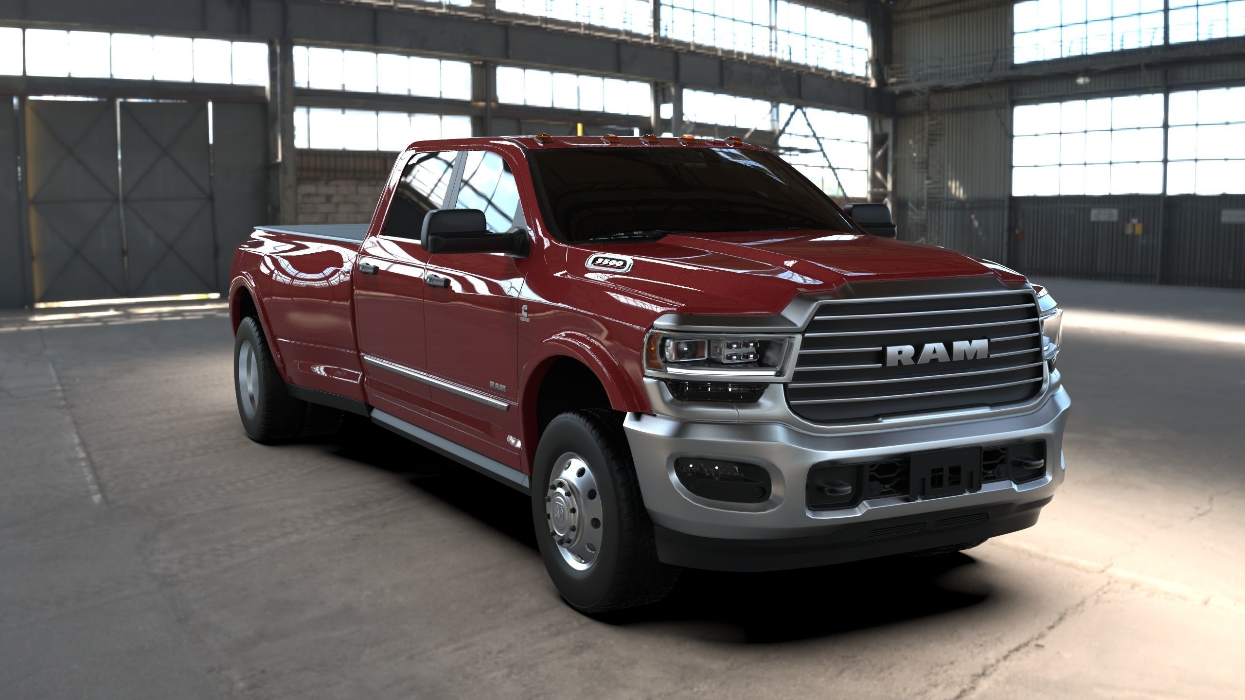 Ram 3500 Limited Dually 2020 3D model | CGTrader