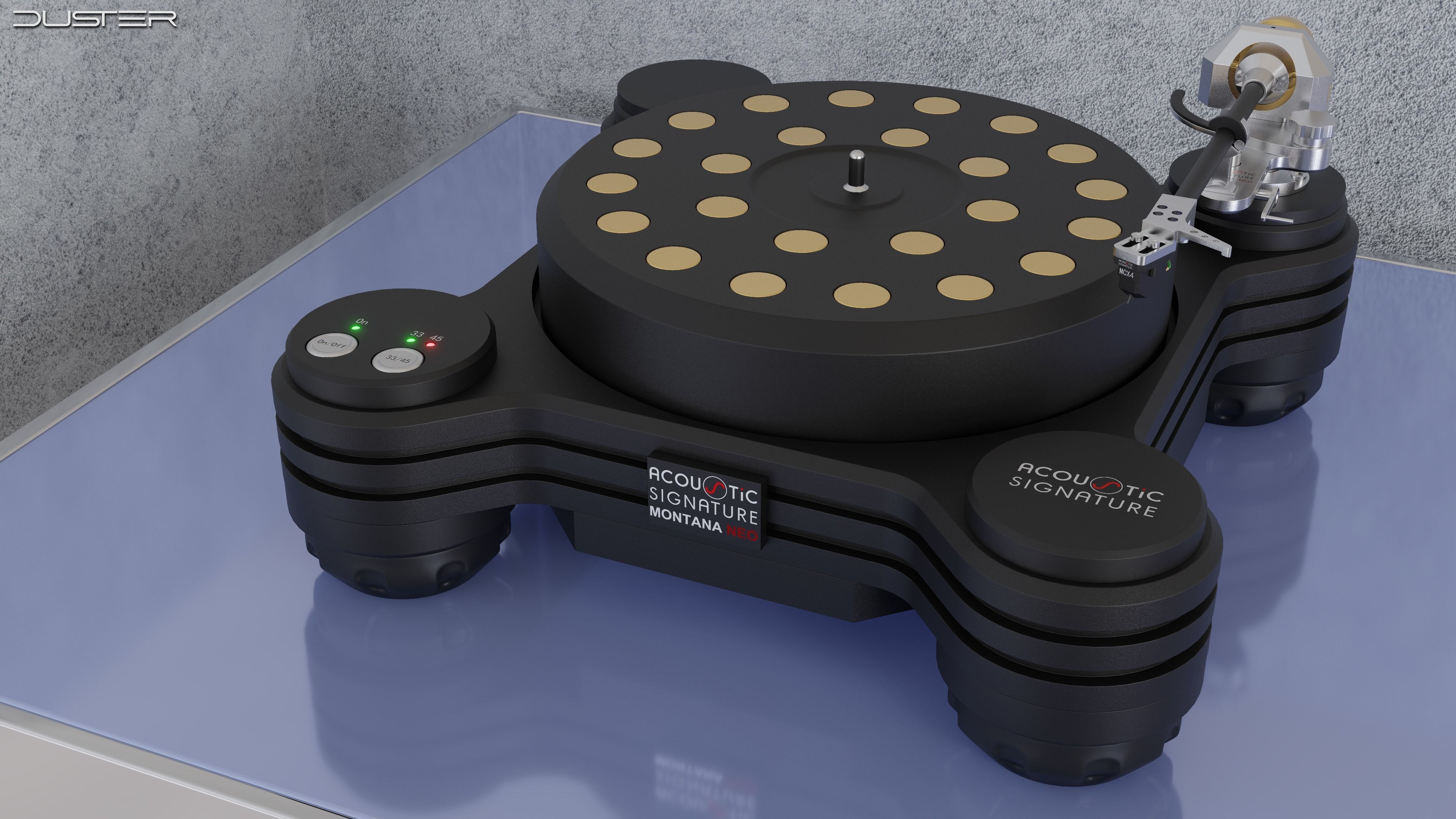 A turntable - gramophone - vinyl record player 3D model | CGTrader