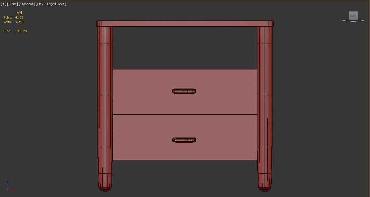 Hargrove Nightstand 3D model | CGTrader