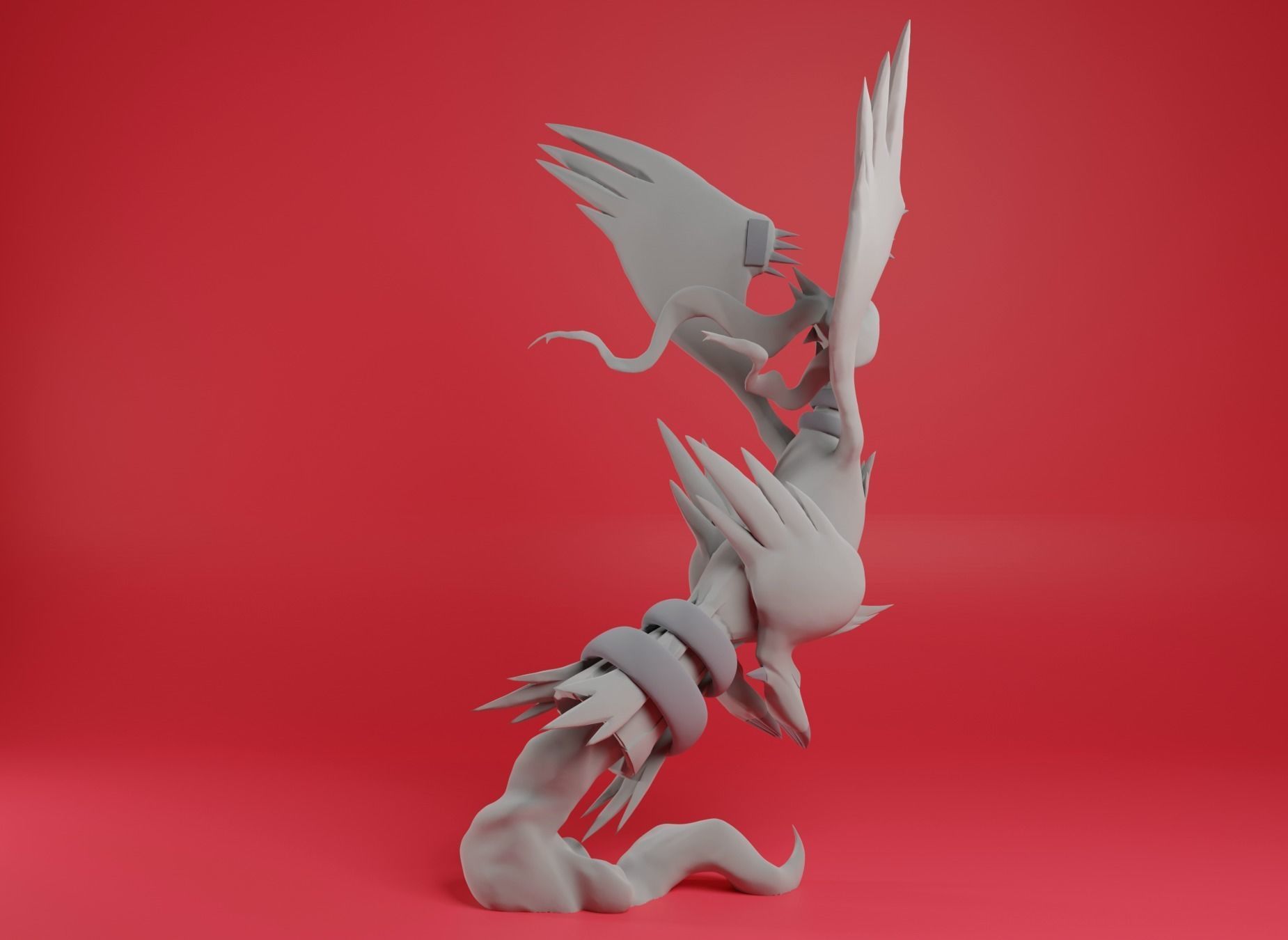 Pokemon Reshiram 3D print 3D model 3D printable | CGTrader