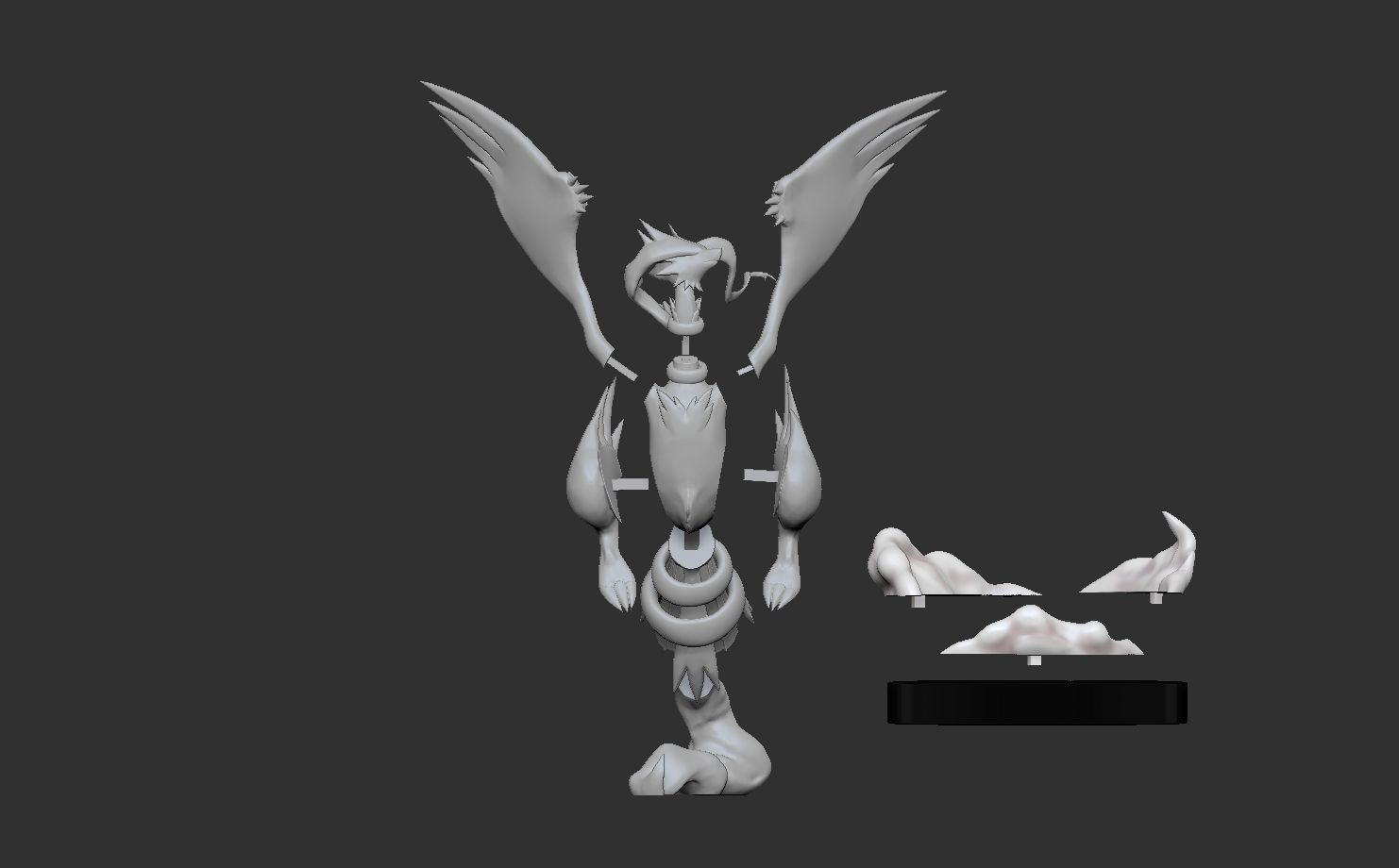 Pokemon Reshiram 3D print 3D model 3D printable | CGTrader