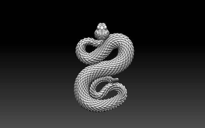 rattlesnake 3D model 3D printable | CGTrader