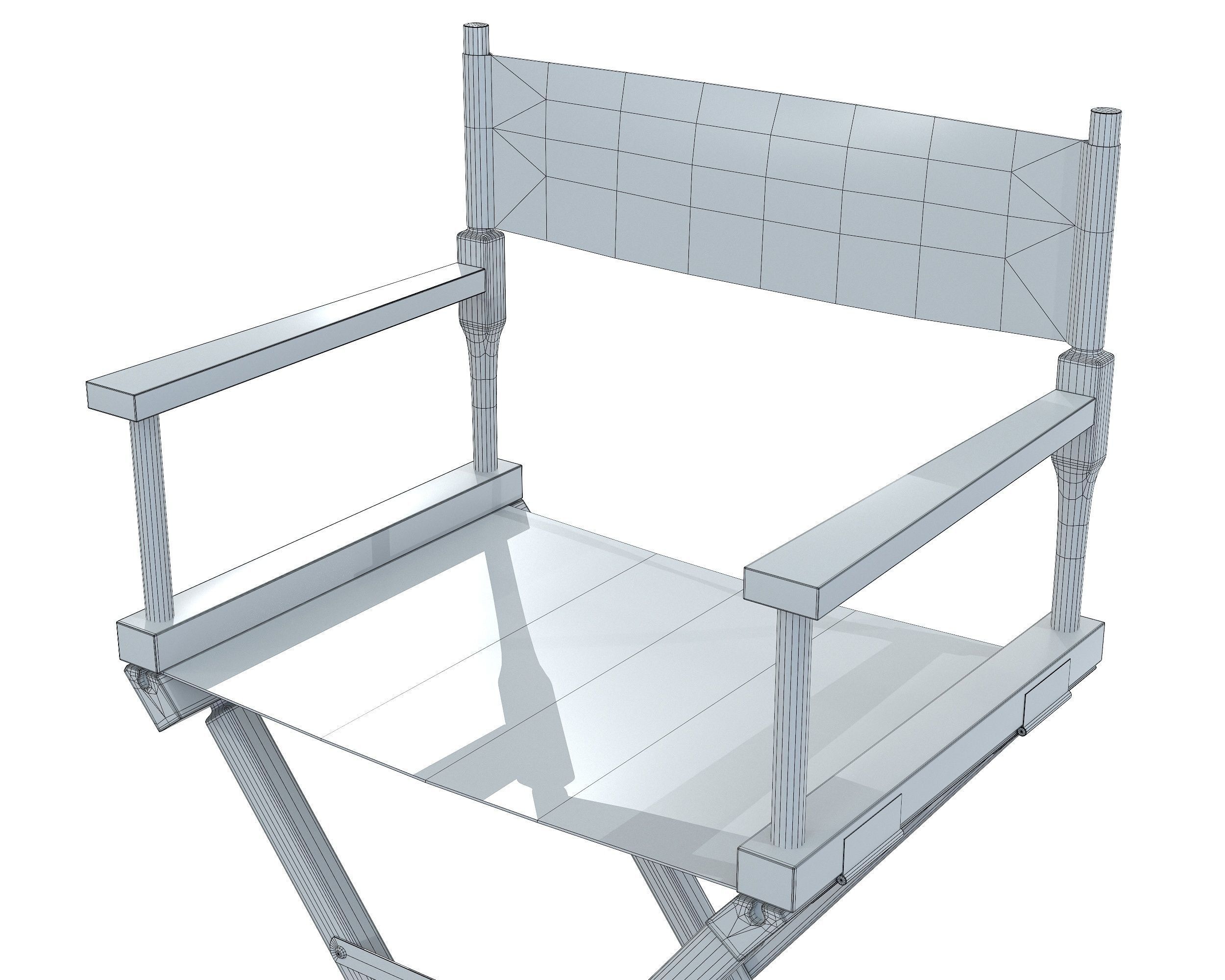 3D model Directors and Makeup Victorias Secret Chair VR / AR / low-poly ...