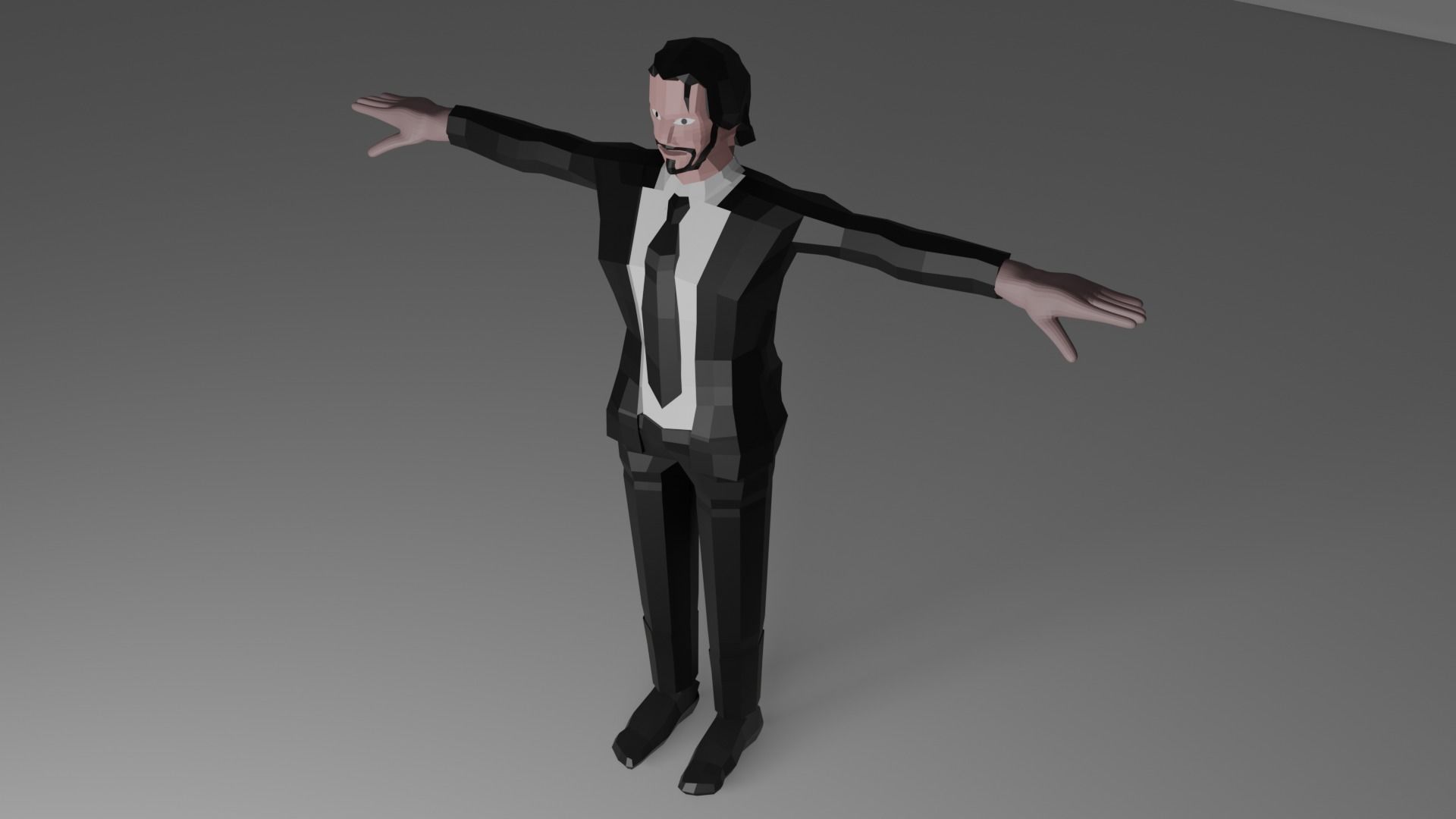 3D model John wick low poly character VR / AR / low-poly | CGTrader