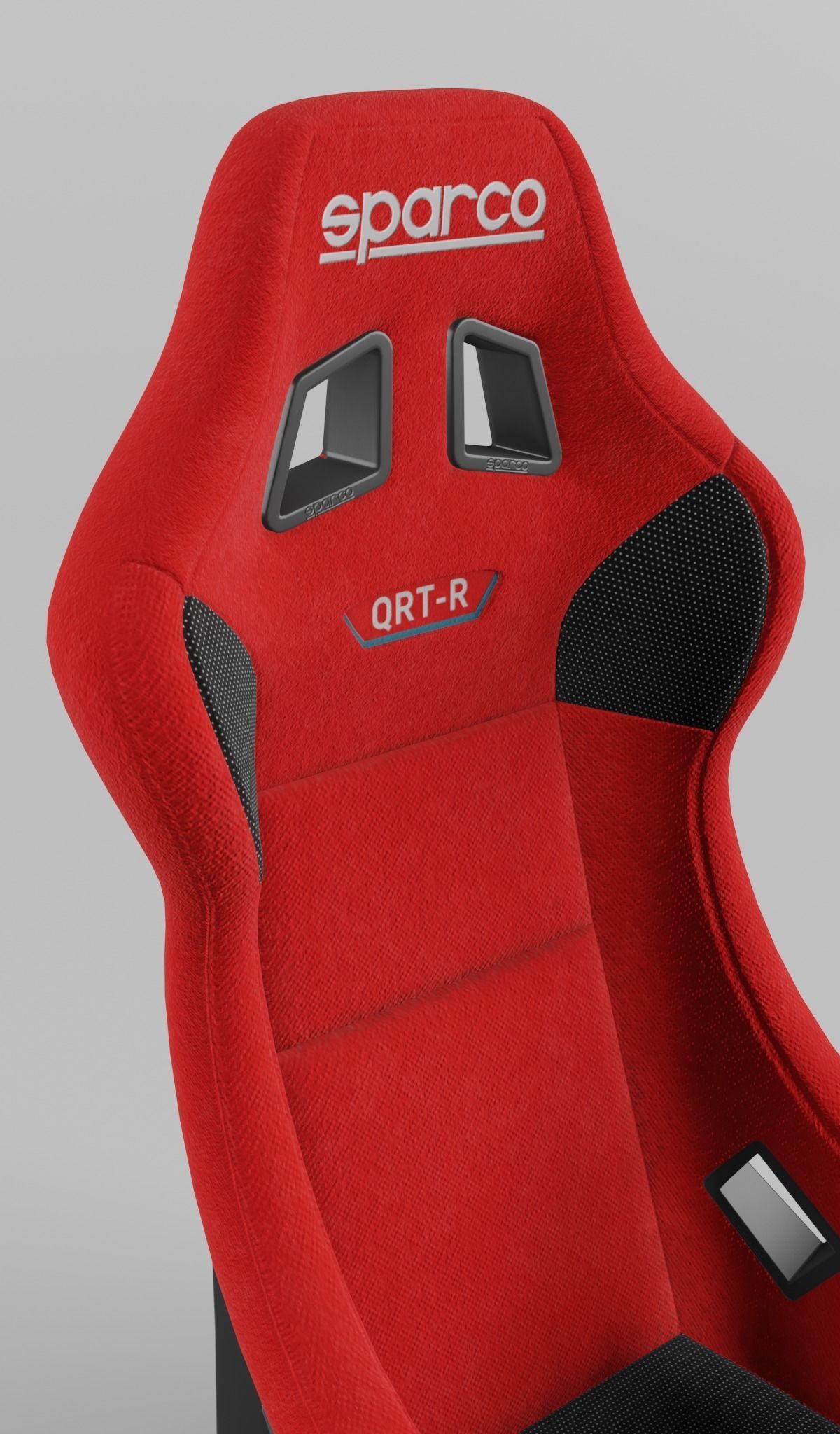 Racing Seat Sparco QRT-R Suede Read 3D model | CGTrader