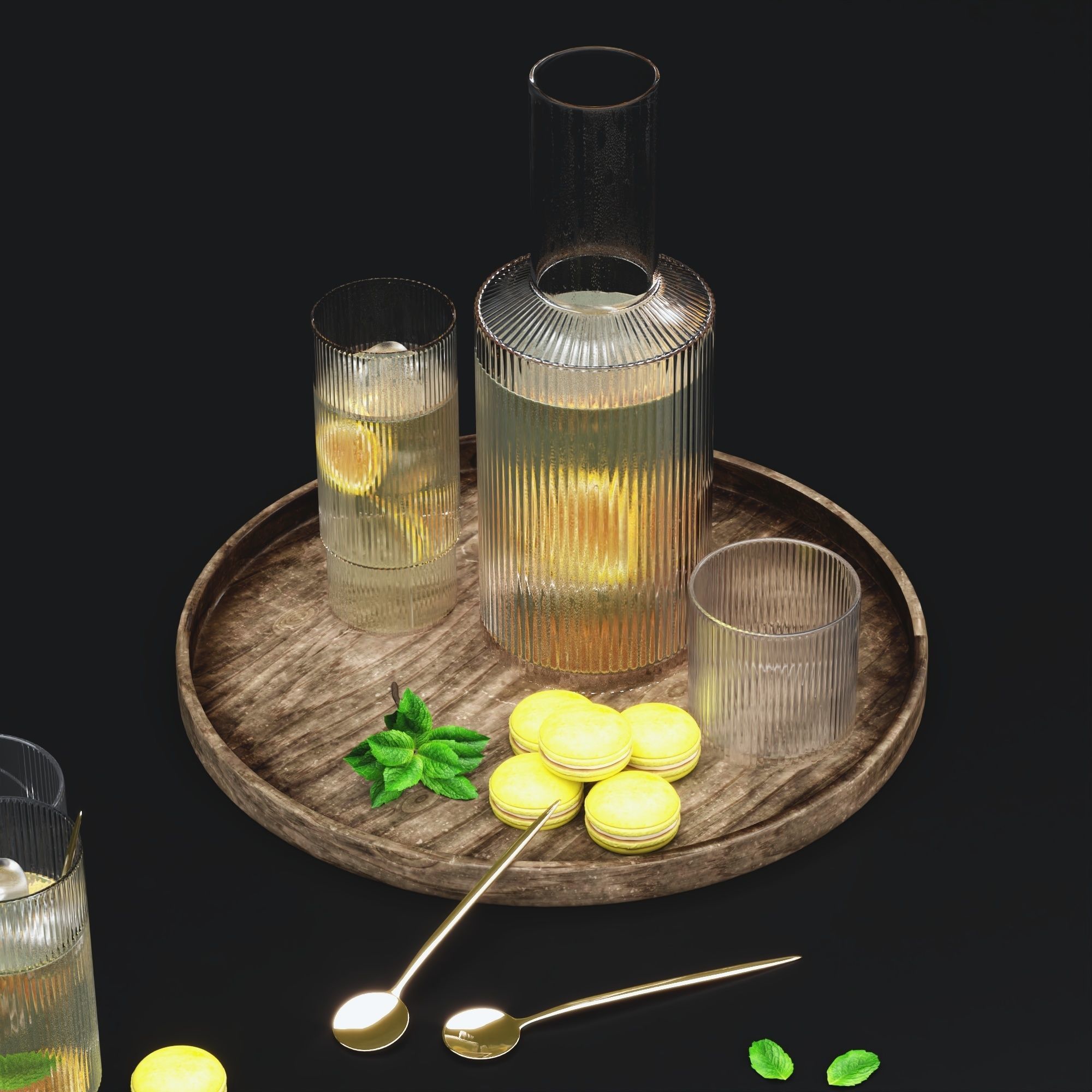 Lemonade Set 01 3D model | CGTrader