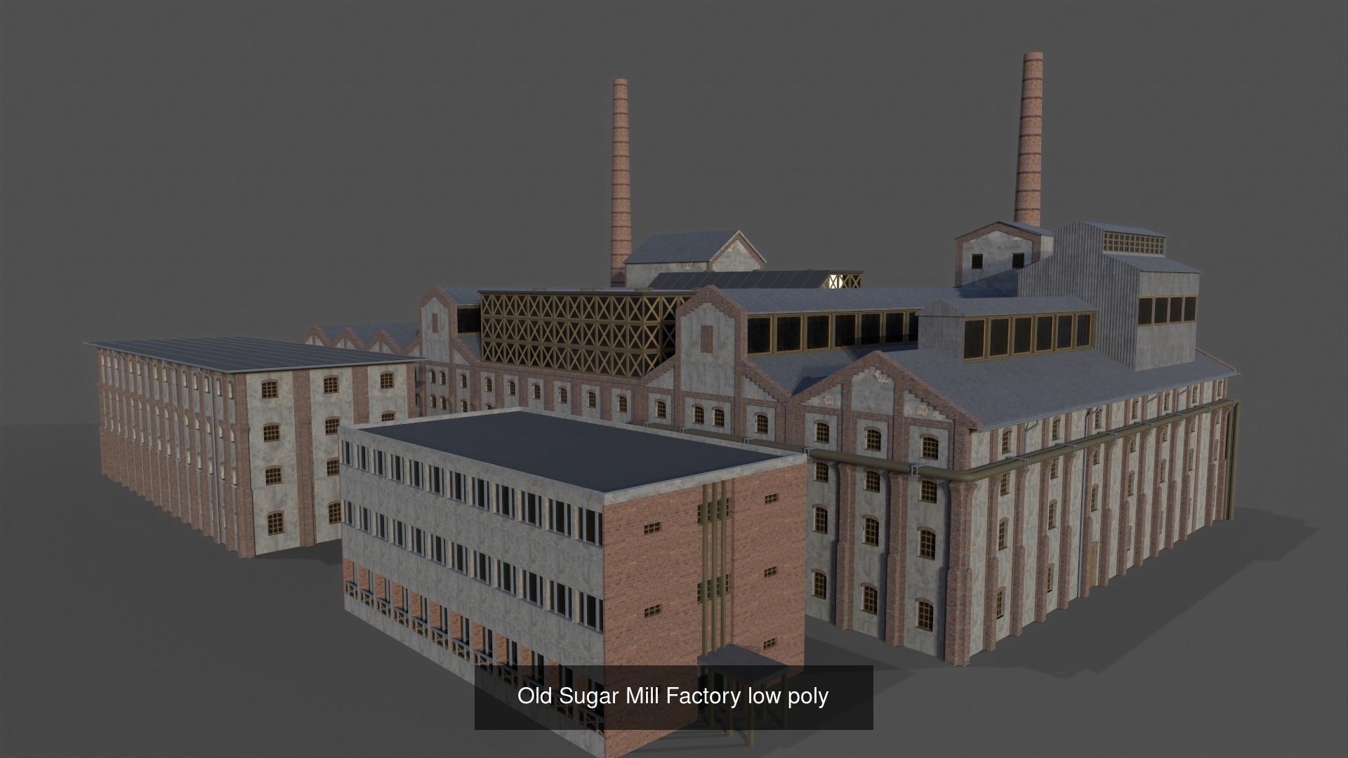 3D Model Collection Old factory game assets VR / AR / low-poly | CGTrader