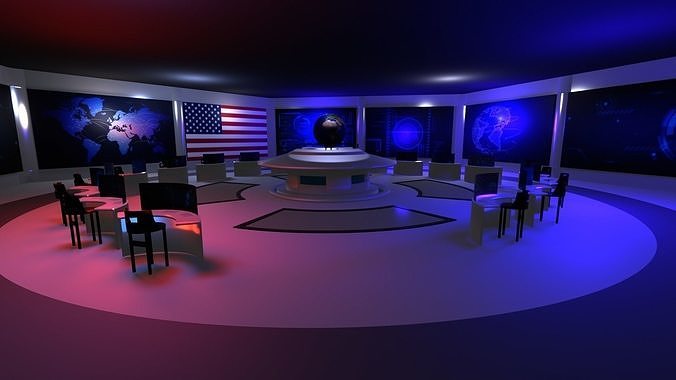 3D model Command Center - Control Room- Military Base - Usa VR / AR ...