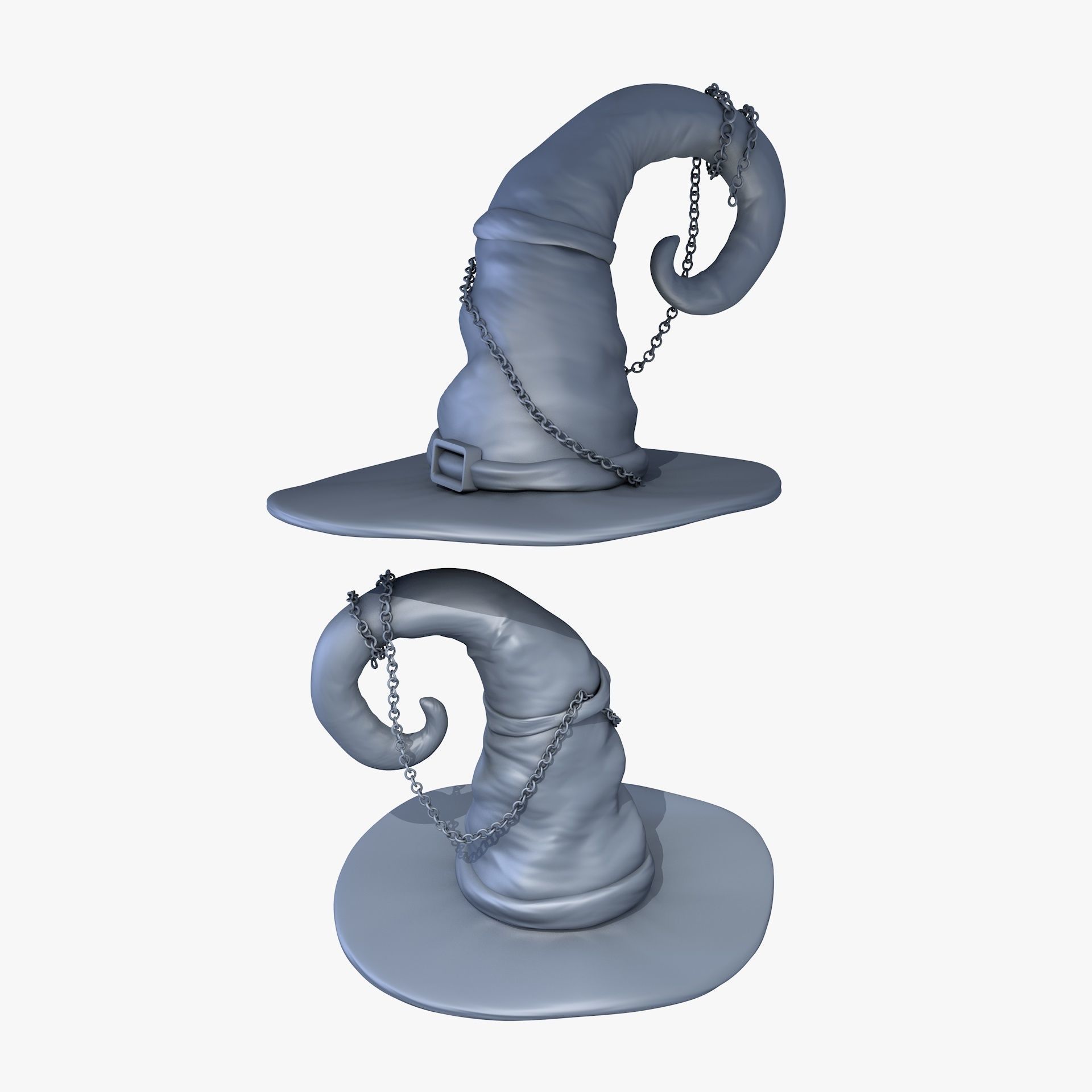 3D model Wizard Hat Fantasy Witch Game Ready VR / AR / low-poly | CGTrader