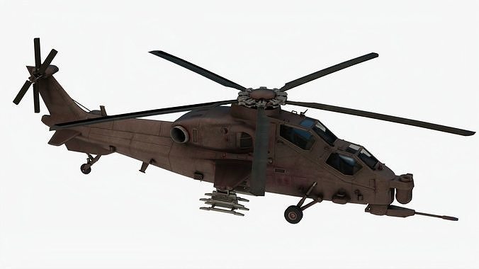 Realistic Helicopter a1 3D model | CGTrader