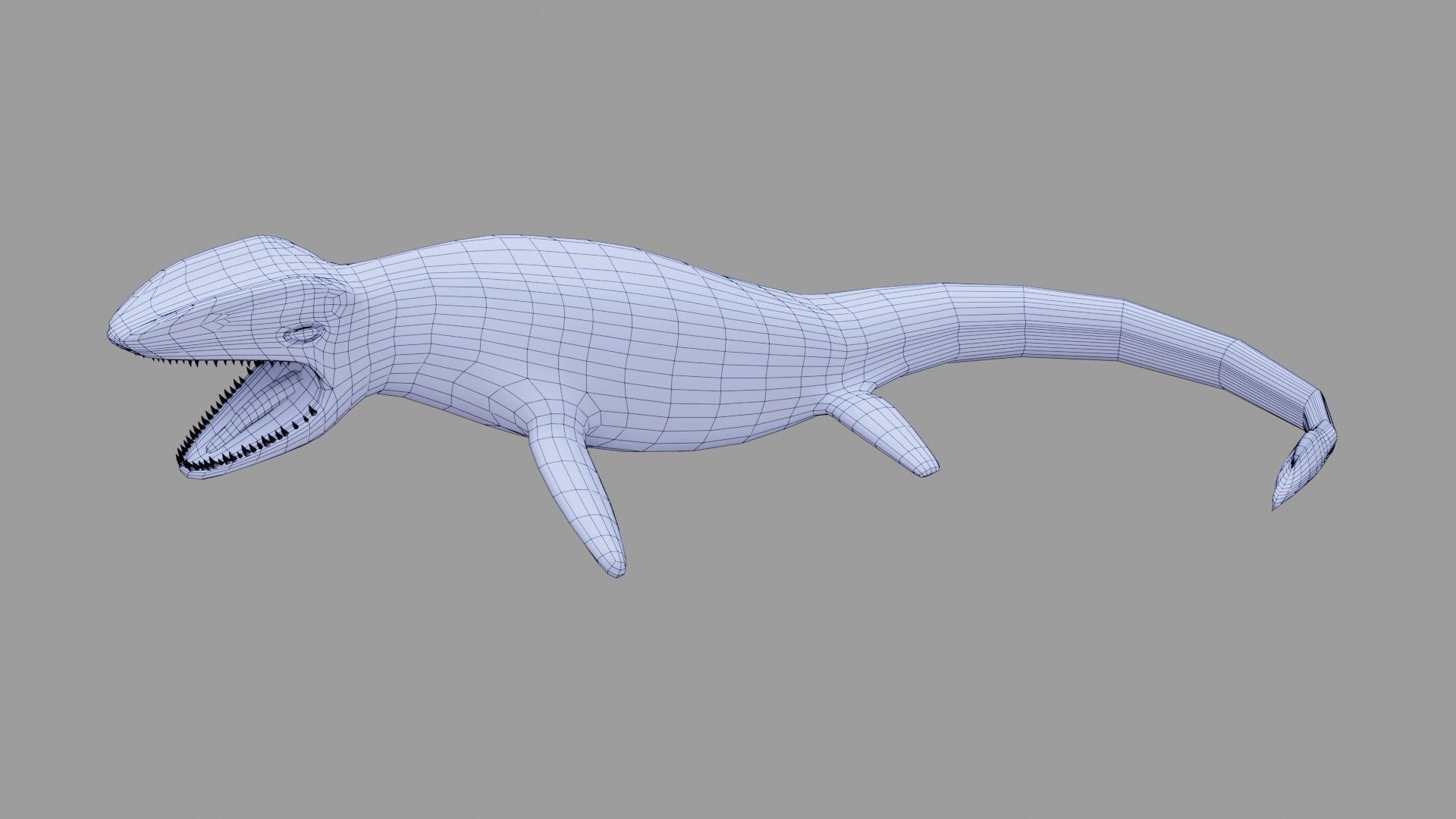 3D model Mosasaurus Low Poly - Rigged VR / AR / low-poly | CGTrader