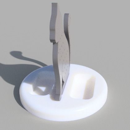 Earrings Display 3D model 3D printable | CGTrader