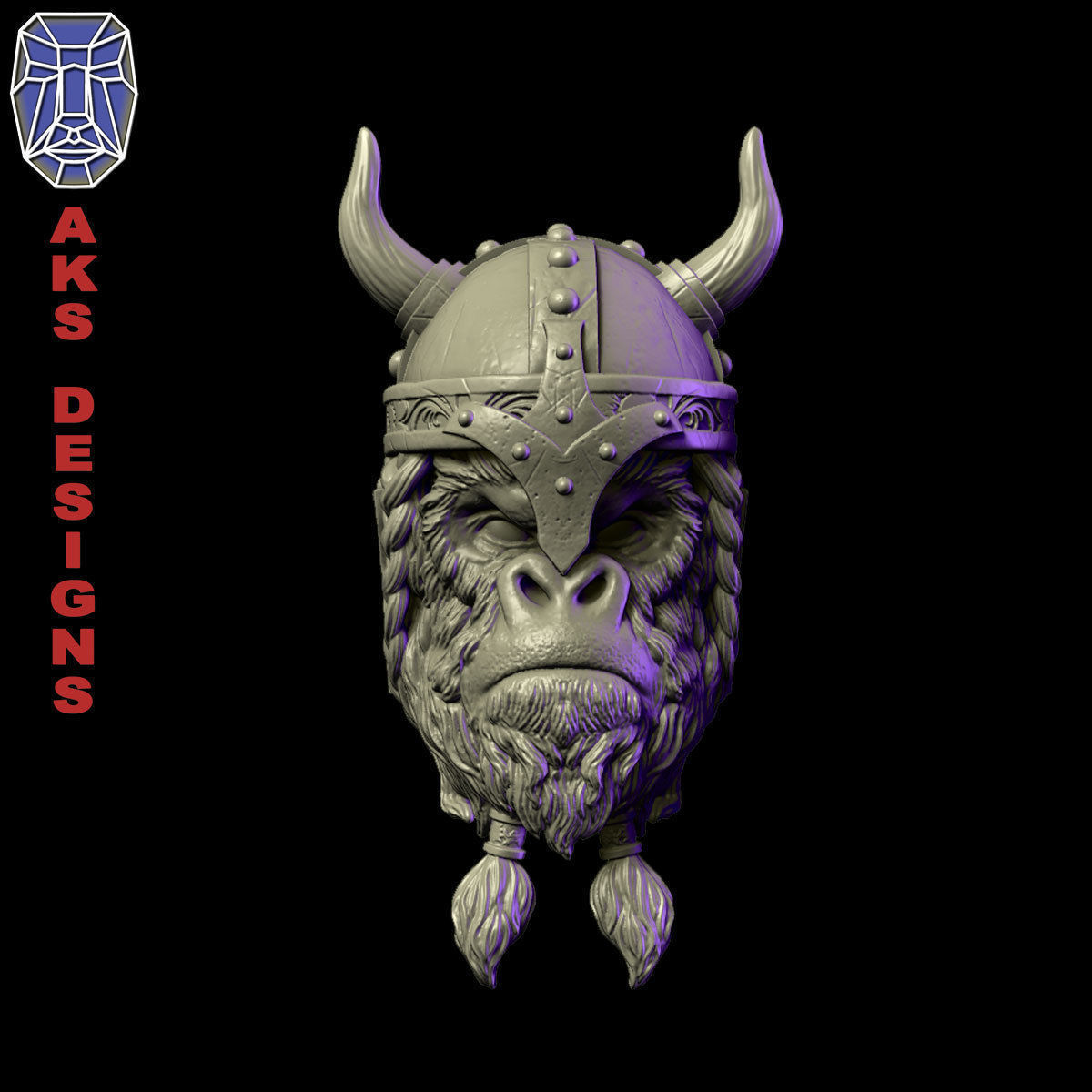 Ancient viking warrior guerilla Bas relief wall decoration 3D model 3D ...