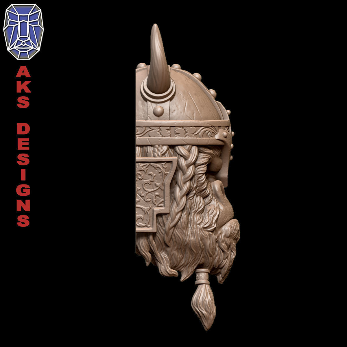Ancient viking warrior guerilla Bas relief wall decoration 3D model 3D ...