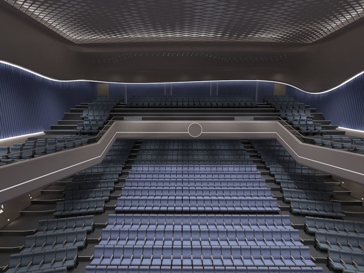 Lecture Hall 3D model | CGTrader