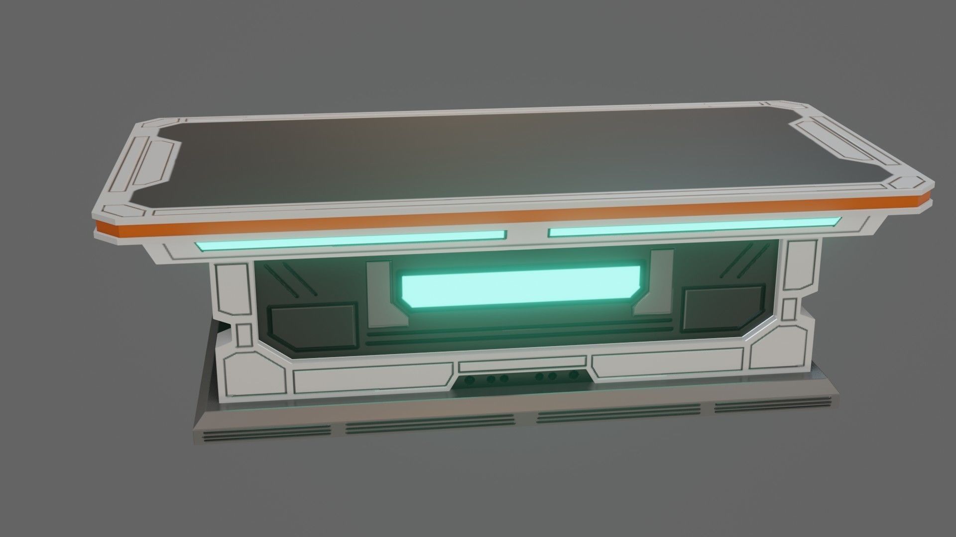 3D model Sci-Fi Work Bench - Low Poly - Game Ready - PBR VR / AR / low ...