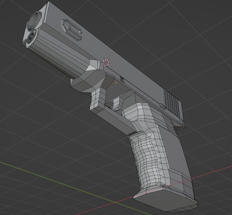 3D model Pistol lowpoly for games VR / AR / low-poly | CGTrader