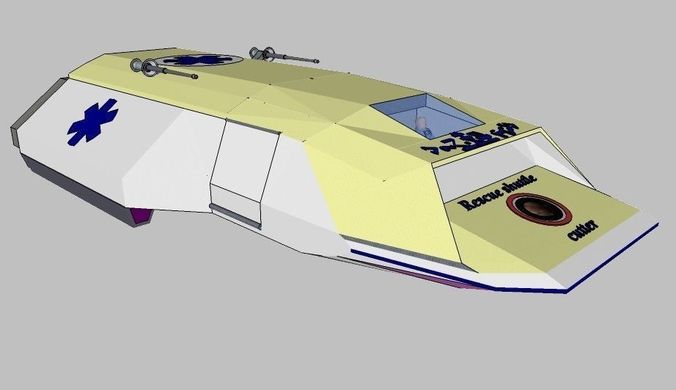 SQ273 Pegasus-R - Space rescue shuttle class free 3D model 3D printable ...