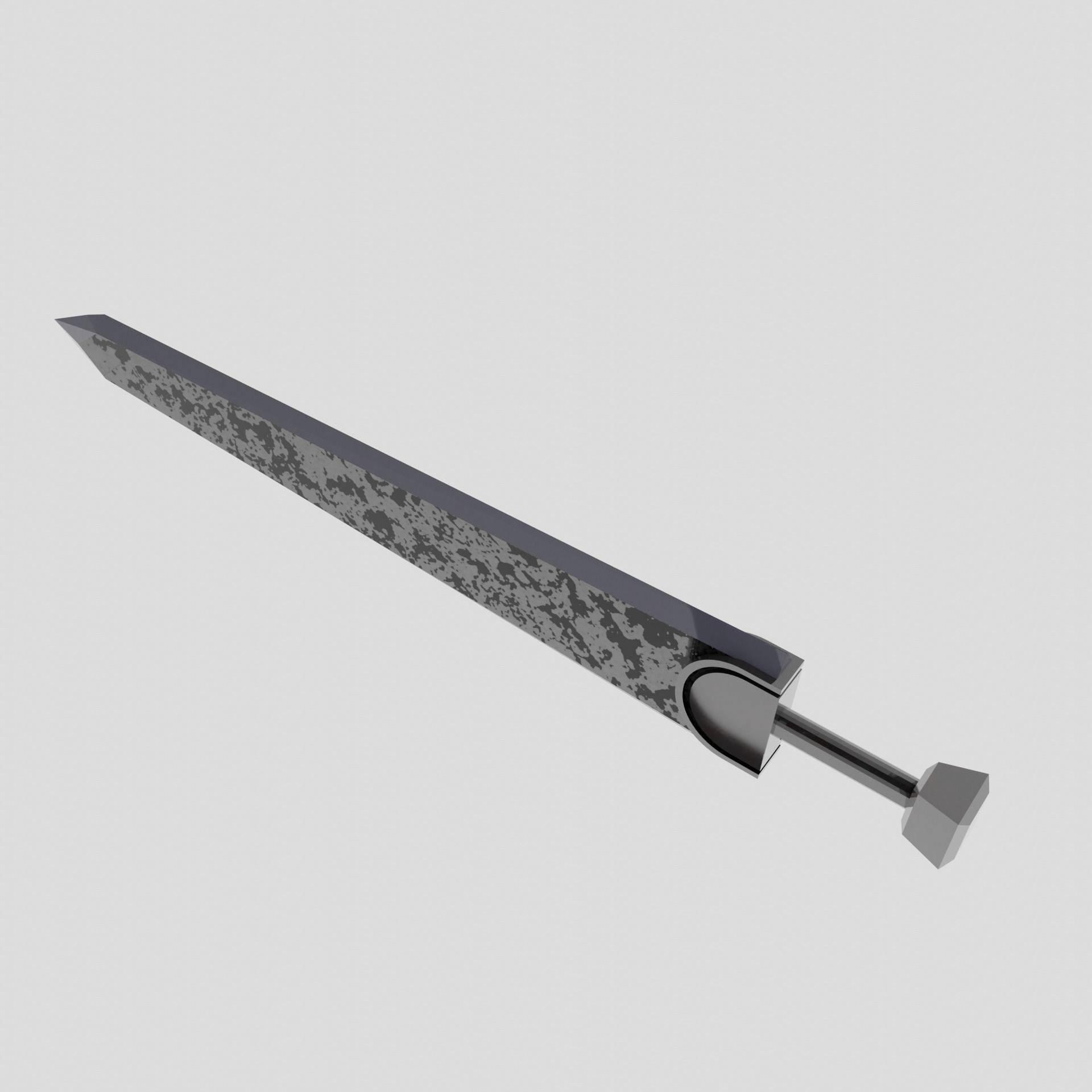 Guts Dragon Slayer Sword 3D Model free VR / AR / low-poly 3D model ...