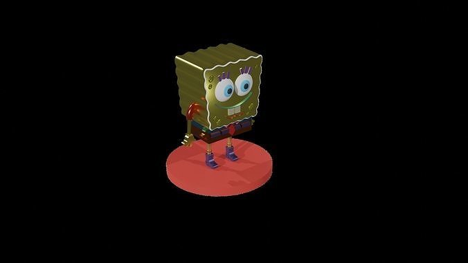 3D model Sponge bob Model VR / AR / low-poly | CGTrader