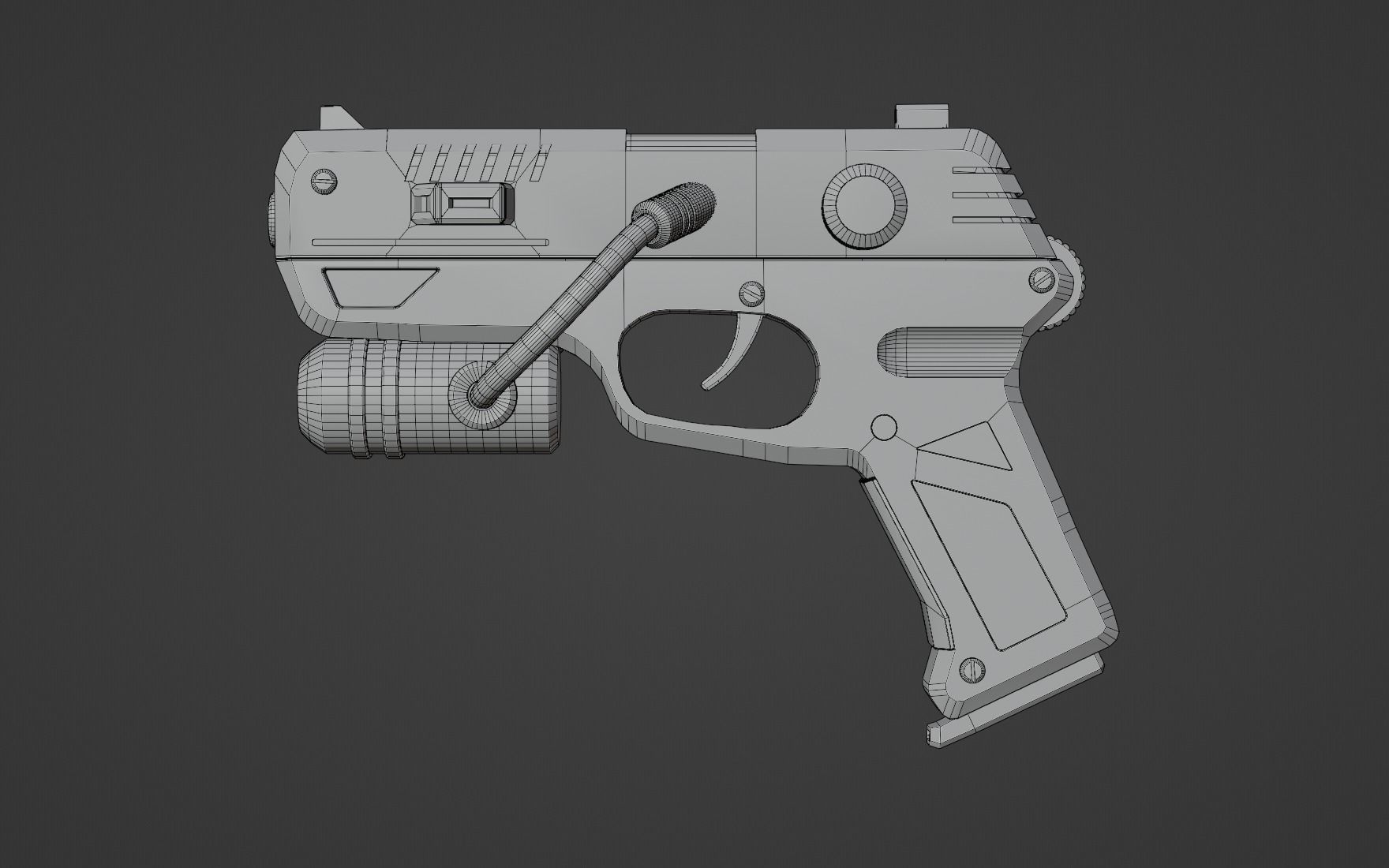 3D model Sci-fi USP gun VR / AR / low-poly | CGTrader