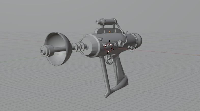 3D model raygun spacial VR / AR / low-poly | CGTrader