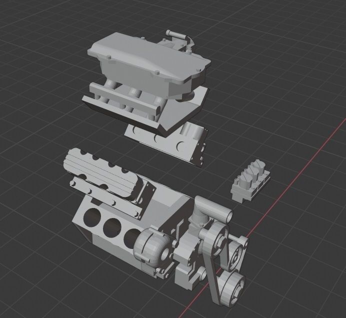 ecotec V6 engine 3D model 3D printable | CGTrader