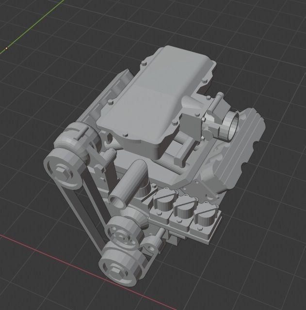 ecotec V6 engine 3D model 3D printable | CGTrader