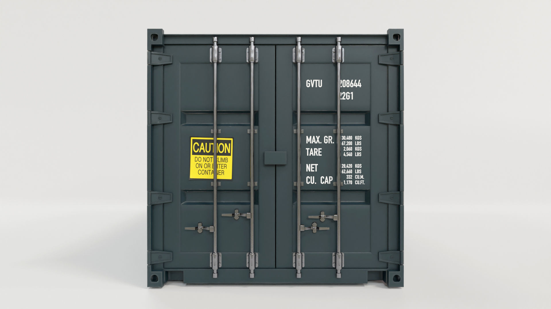 steel shipping container 3D model | CGTrader