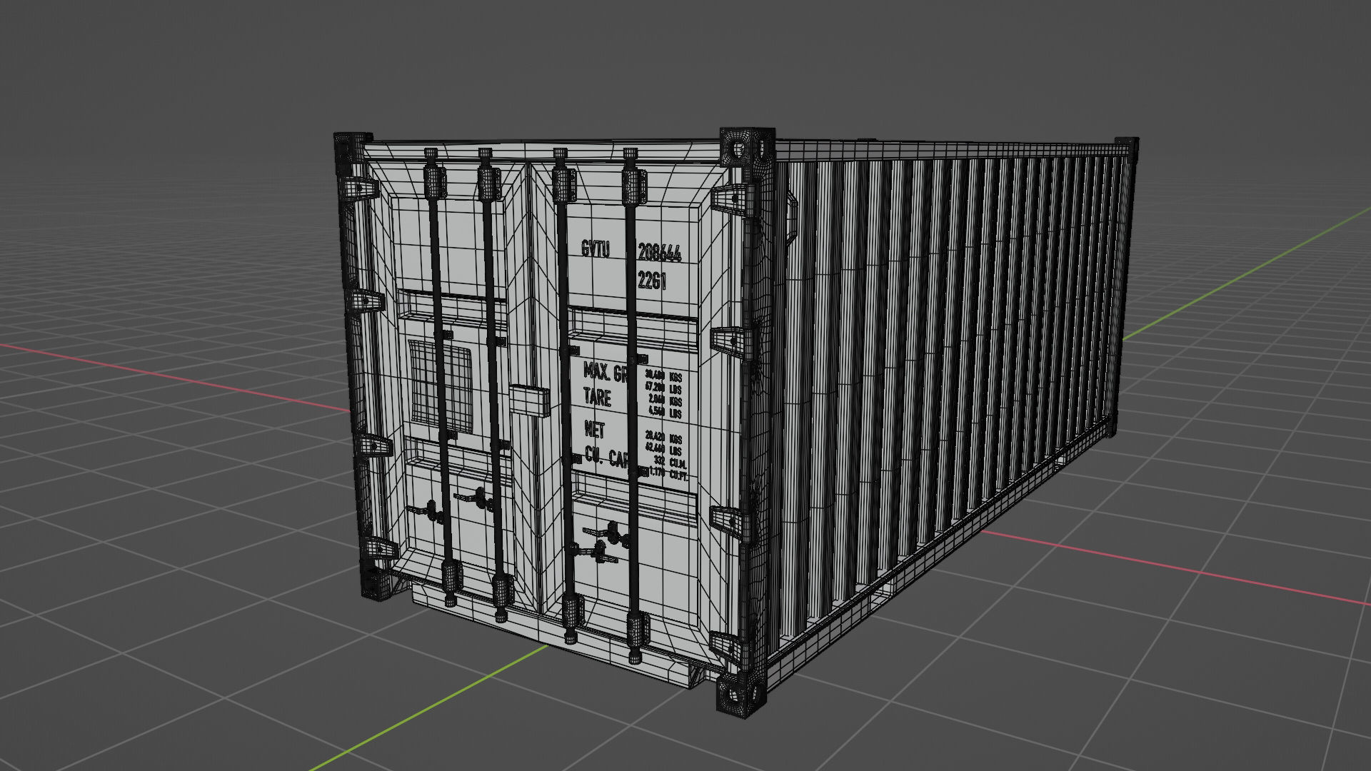 steel shipping container 3D model | CGTrader
