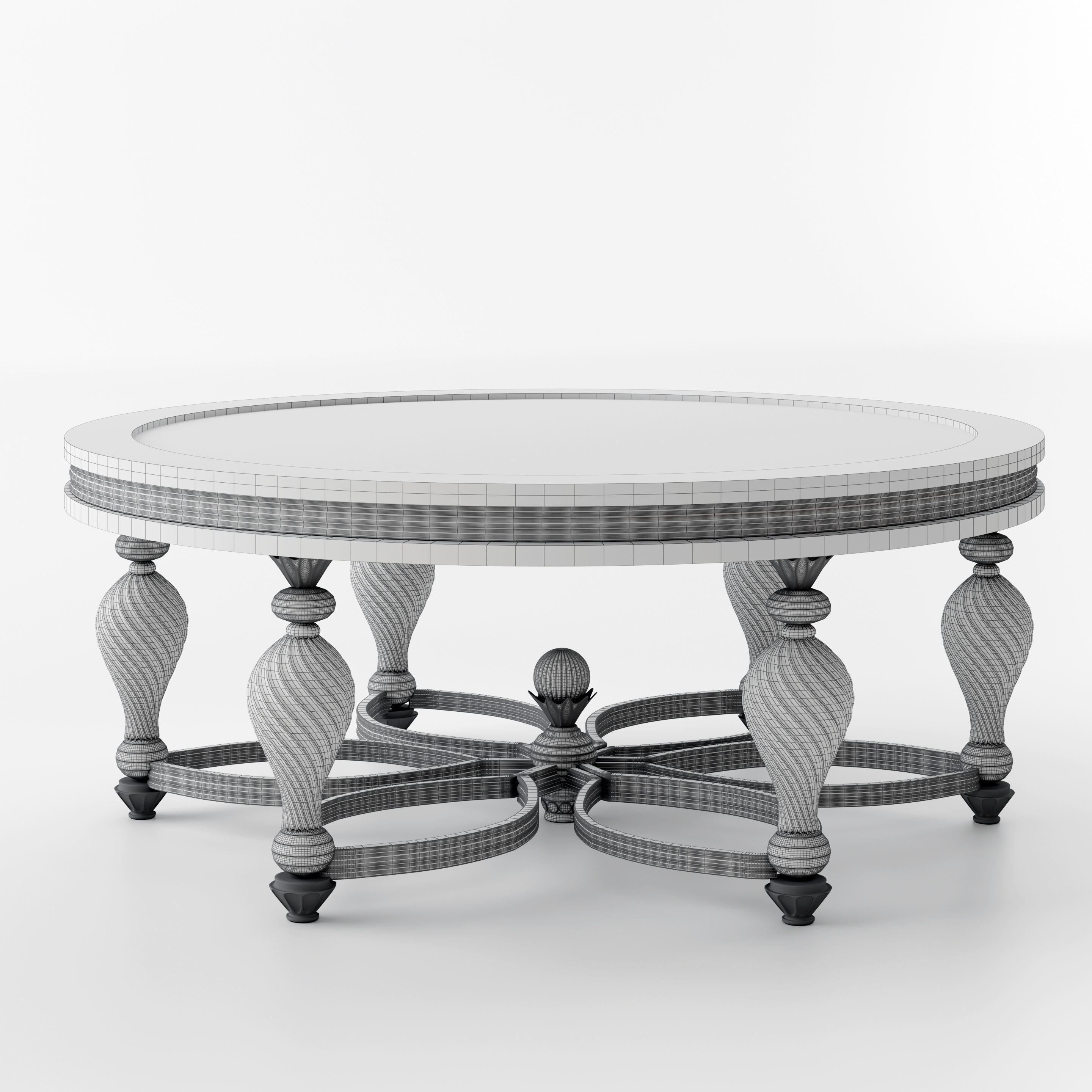 French Neoclassic Table 3D model | CGTrader