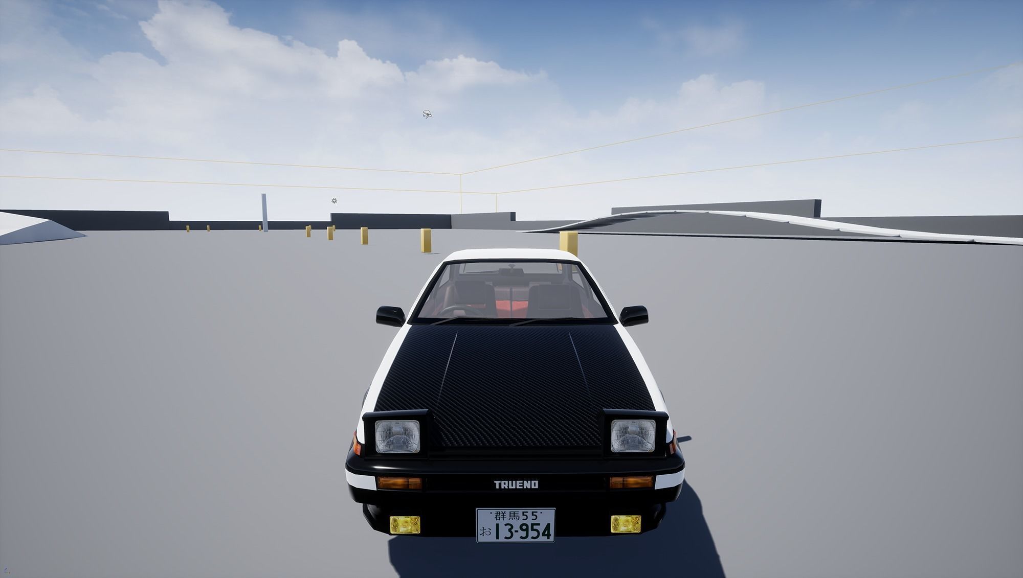 3D model Toyota Trueno AE86 Initial D stylized VR / AR / low-poly ...