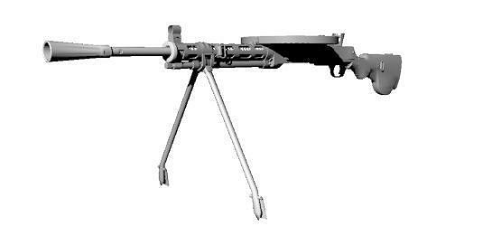Firearm DP 27 free 3D model | CGTrader