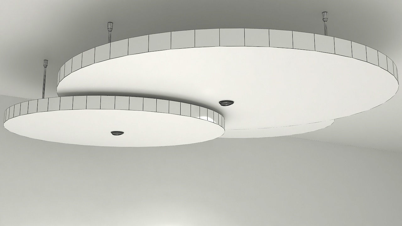 Round suspended ceiling 3D model | CGTrader