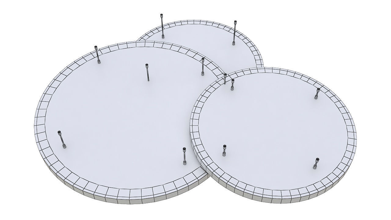 Round suspended ceiling 3D model | CGTrader