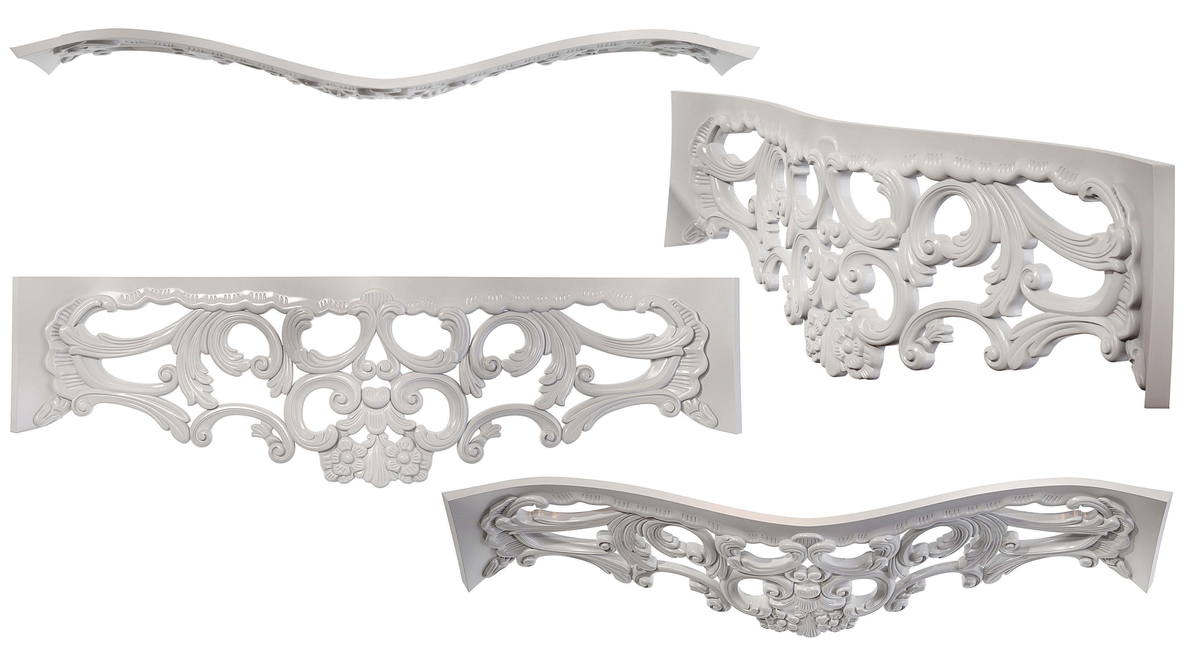 Classic carved 165 3D model | CGTrader