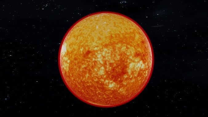 GLOWING SUN 3D model animated | CGTrader