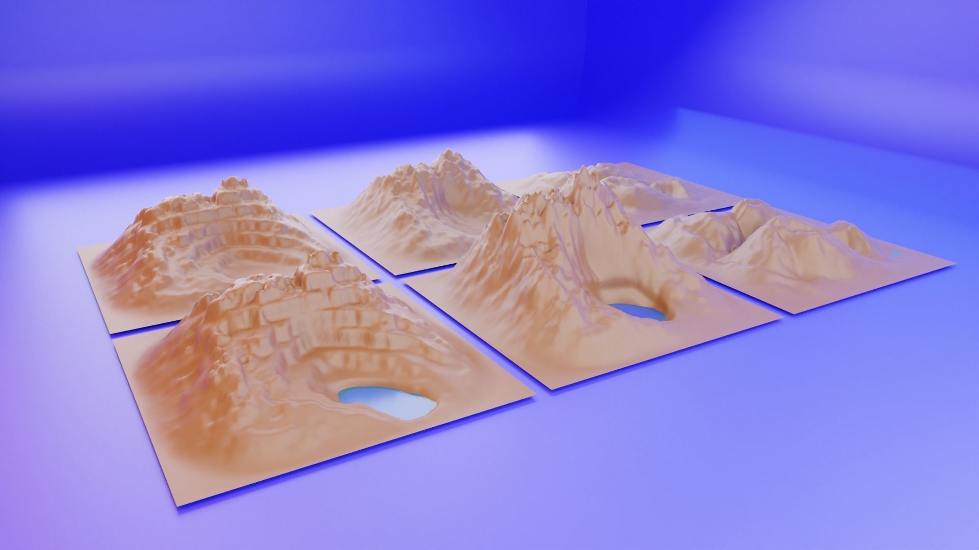 Mountain Landscapes free VR / AR / low-poly 3D model | CGTrader