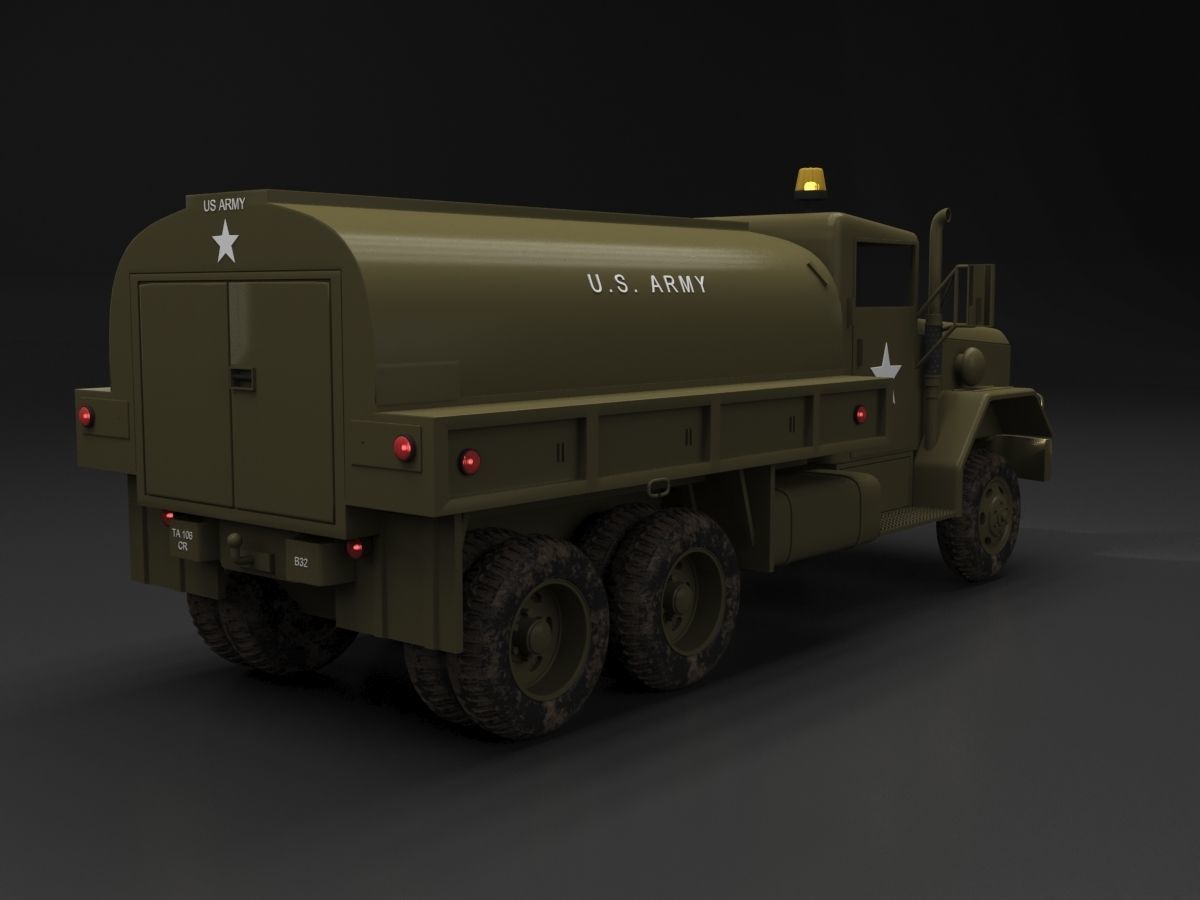 M49A2C Fuel Servicing Truck - M49 Fuel Truck 3D model | CGTrader