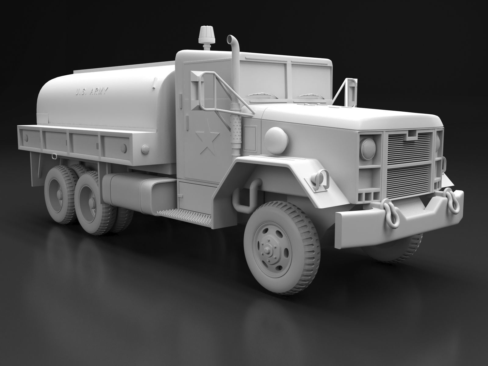 M49A2C Fuel Servicing Truck - M49 Fuel Truck 3D model | CGTrader