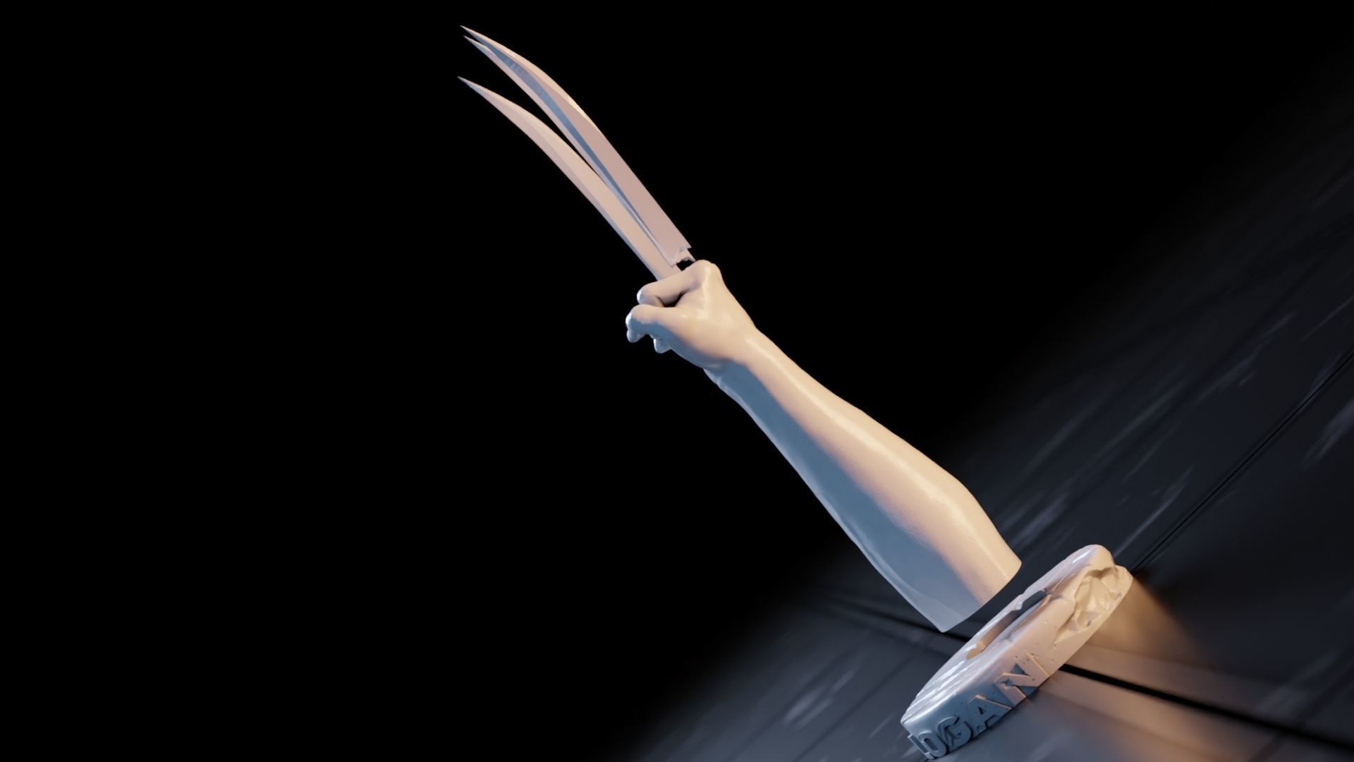 Logan-Wolverine Claws 3D model 3D printable | CGTrader