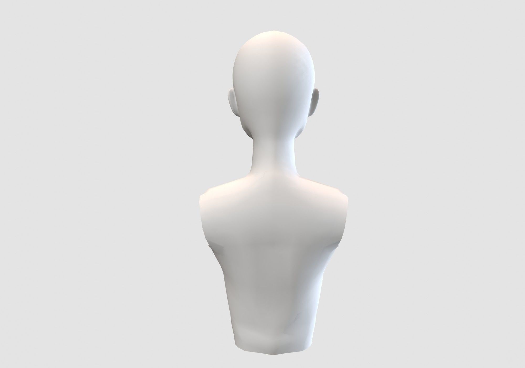 male upper body 3D model | CGTrader