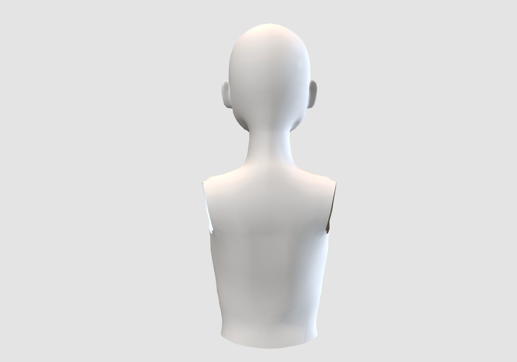 male cartoon torso 3D model | CGTrader