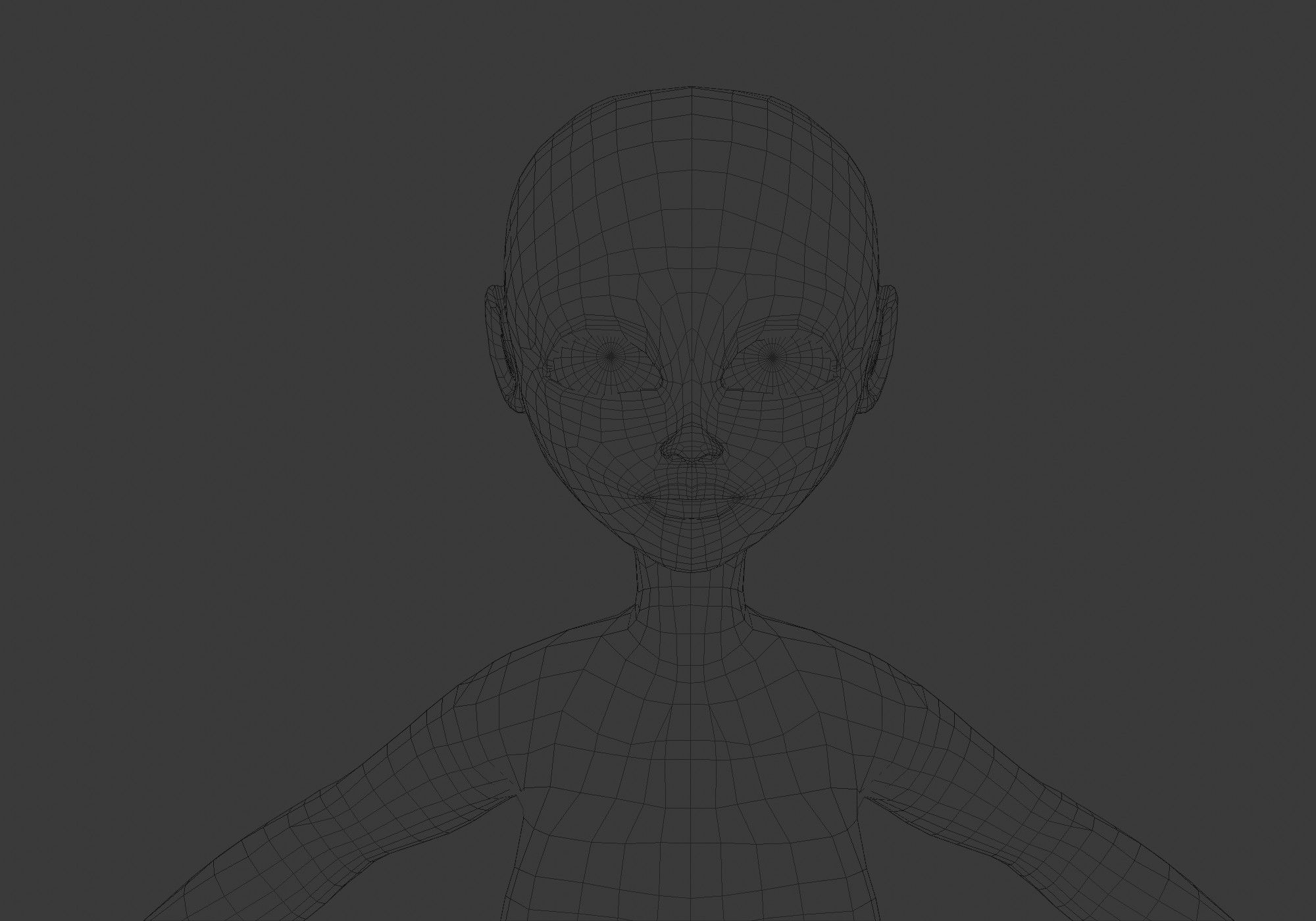 female cartoon body 3D model | CGTrader