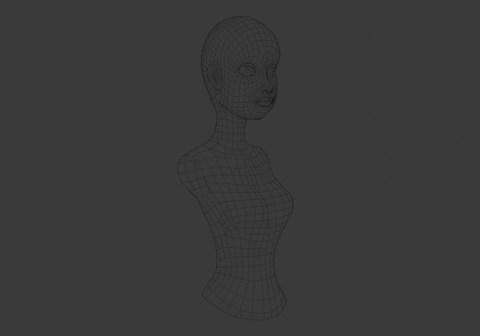 cute female torso 3D model | CGTrader