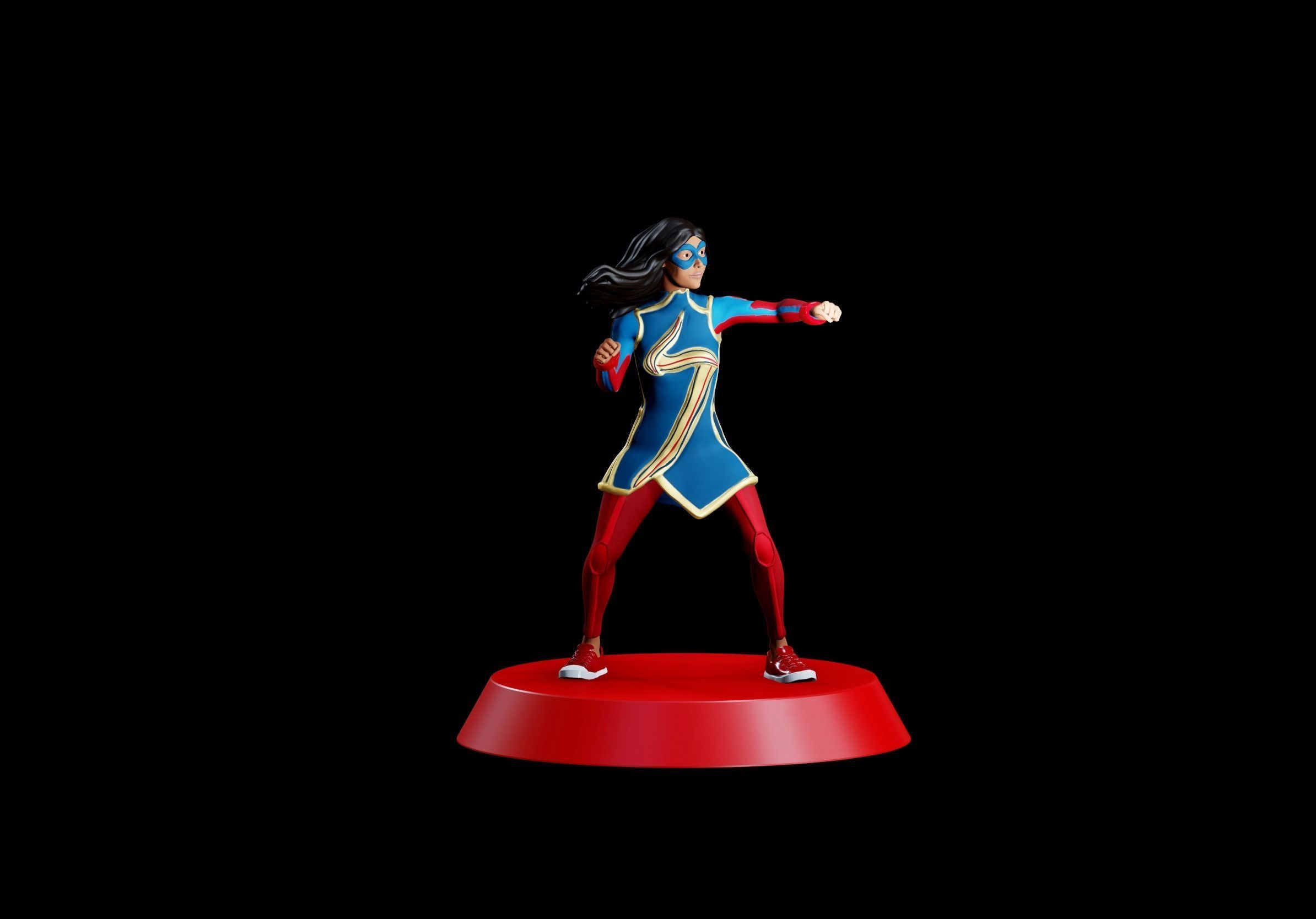 Miss Marvel MCU Disney plus Figurine 3D model 3D printable | CGTrader